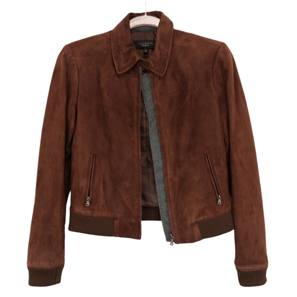 Talbots | Jackets & Coats | 0 Leather Suede Jacket By Talbots | Poshmark